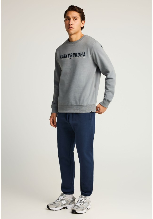 Ανδρικό jogger παντελόνι φόρμας FBM012-058-02_NAVY| funky-buddha.com