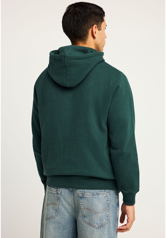 Men's chest printed overhead hoodie FBM012-075-06_PINE GREEN| funky ...